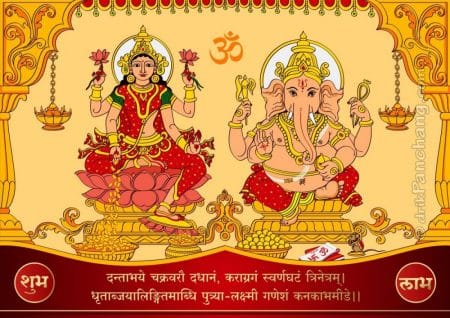 Powerful Sri Lakshmi Ganesh Mantras in English and Sanskrit